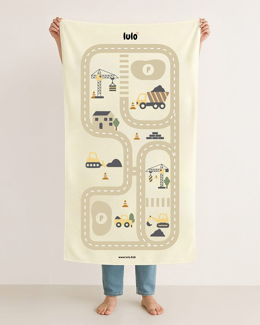 Kinder Handtuch mit Spielwelt – 2-in-1 Badetuch | lulo Kids – lulo.kids